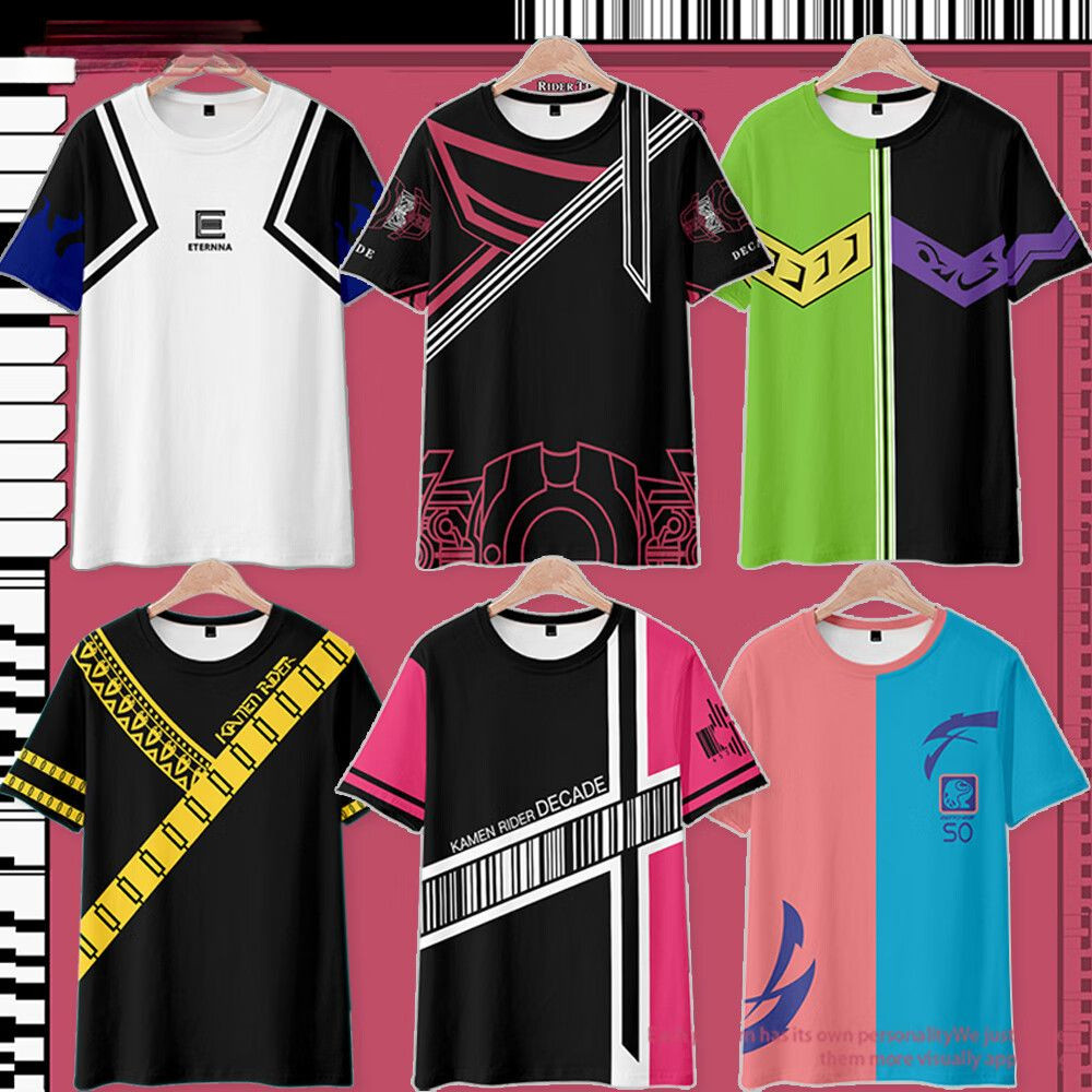 Kamen Rider Decade W Joker Revice 3D In Áo Thun Thời Trang Mùa Hè Cổ ...