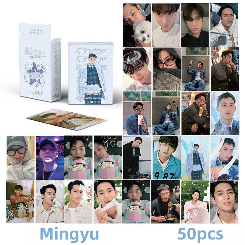 50-119pcs SEVENTEEN Holographic Laser LOMO Cards HipHop Vocal 17 IS RIGHT HERE Joshua S.Coups ...
