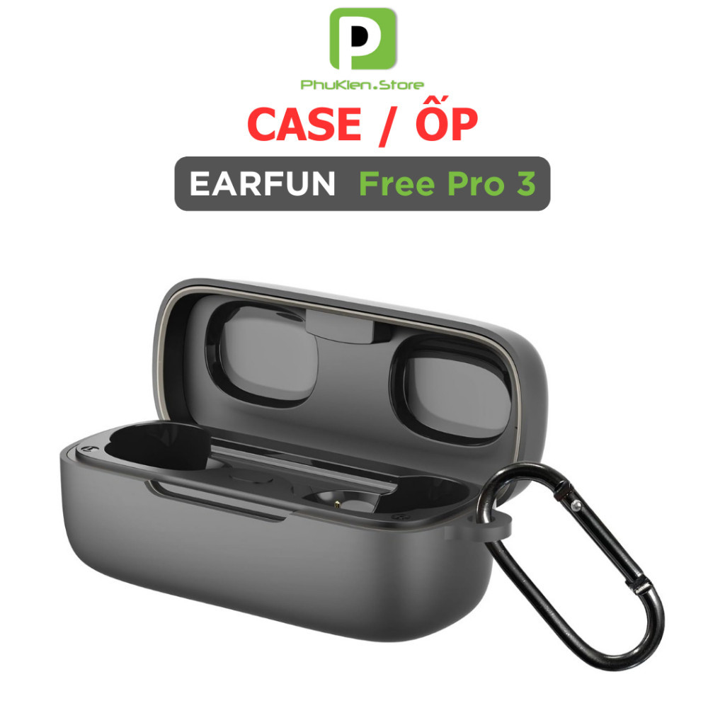 Case ốp bao silicone cho tai nghe Earfun Free Pro 3 chính hãng Logo ...