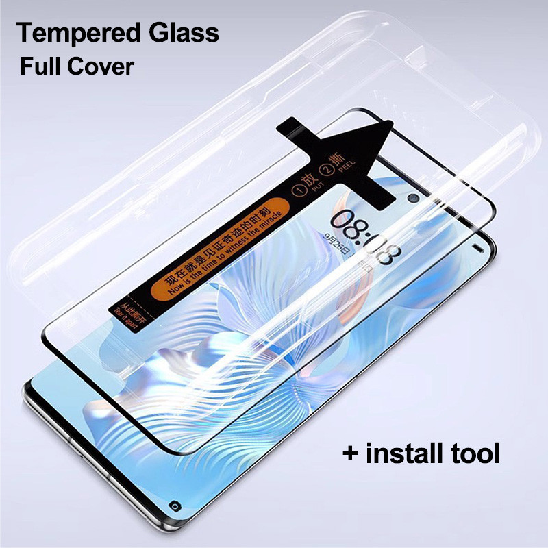 Kính cường lực che toàn bộ cong cho Huawei P70 Pura 70 Ultra / Pro + P60 Art P40 Pro + P30 P50 ...