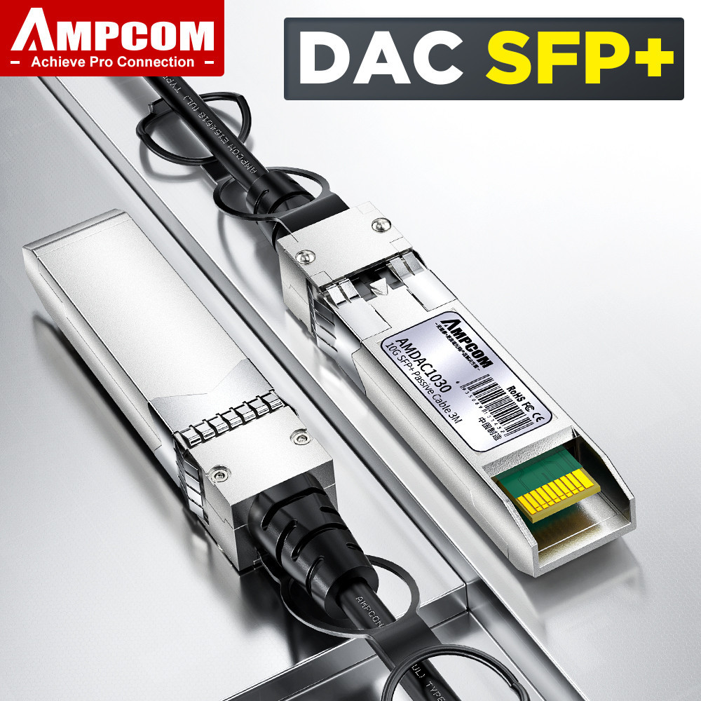 Cáp gắn trực tiếp AMPCOM DAC Đồng, Cáp Twinax 10G SFP + DAC thụ động ...