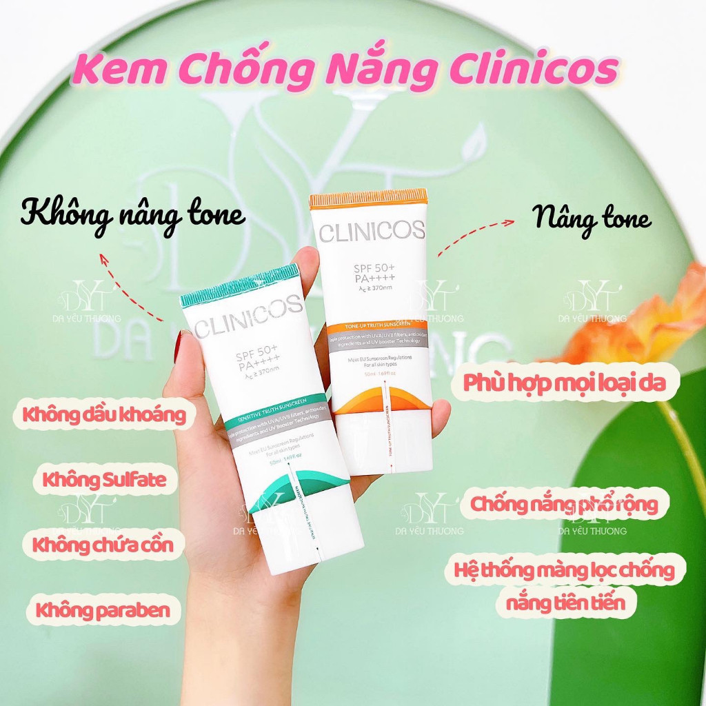 Kem chống nắng dành cho da nhạy cảm CLINICOS TRUTH SUNSCREEN SPF 50 PA ...