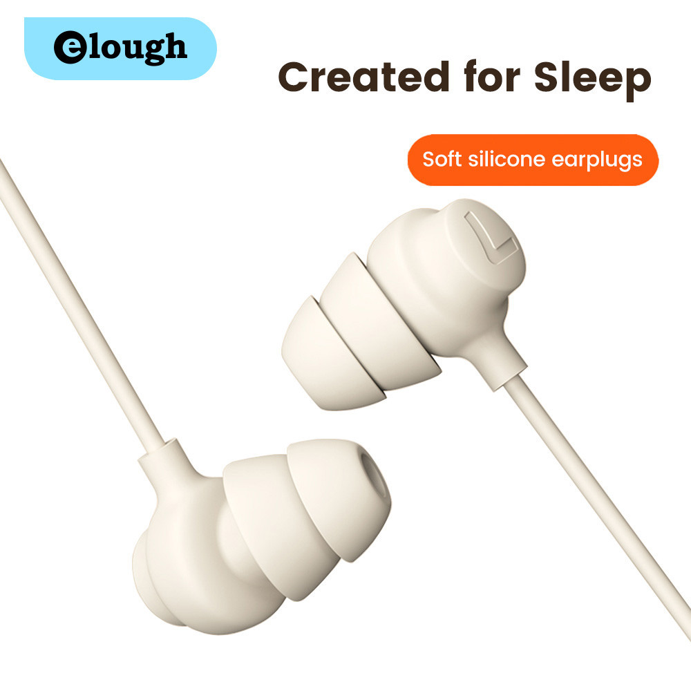 Elough Silicone In-ear Jack 3.5mm Tai nghe có dây Tai nghe ngủ rảnh tay ...