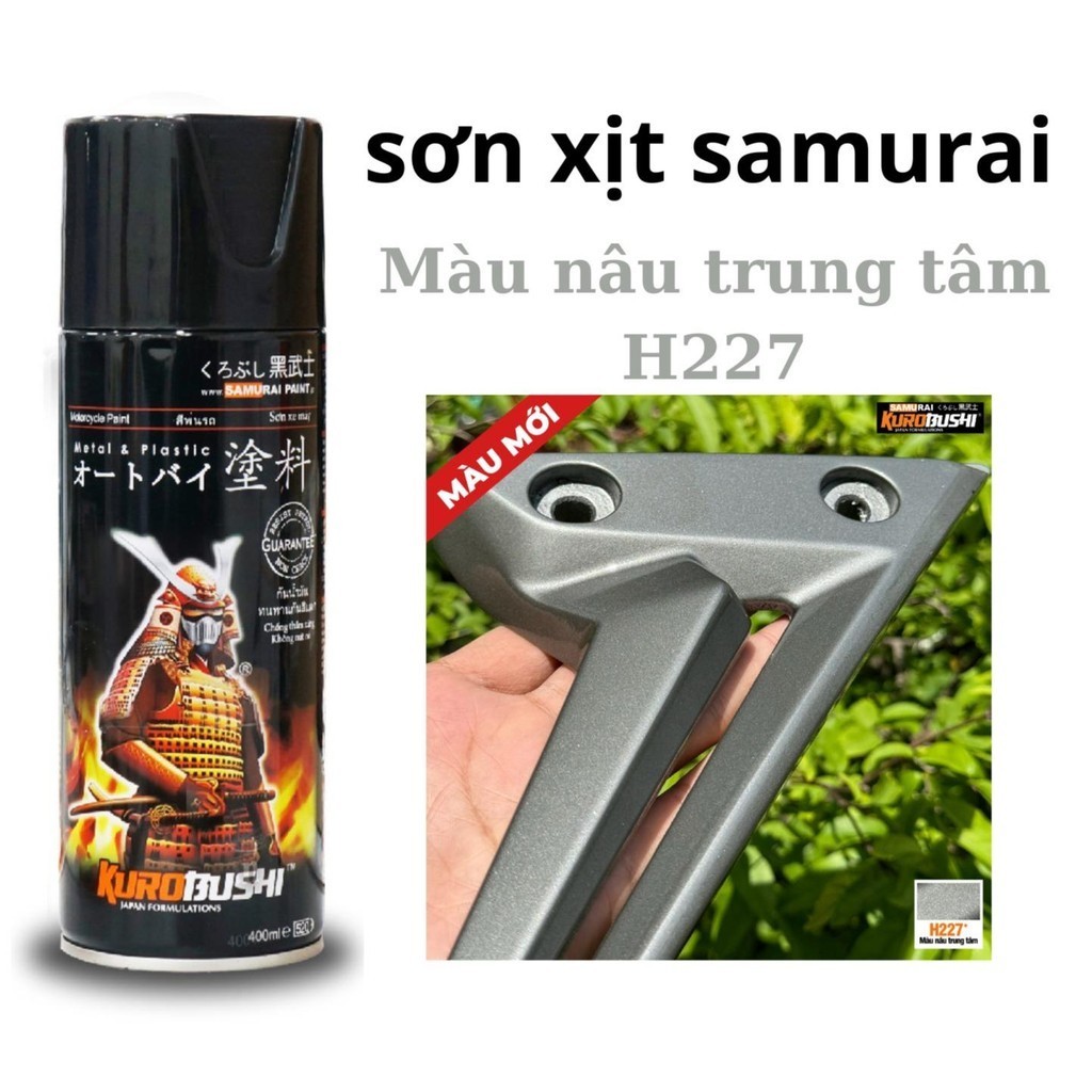 sơn xịt màu nâu trung tâm H227 samurai chính hãng 400ml | Shopee Việt Nam