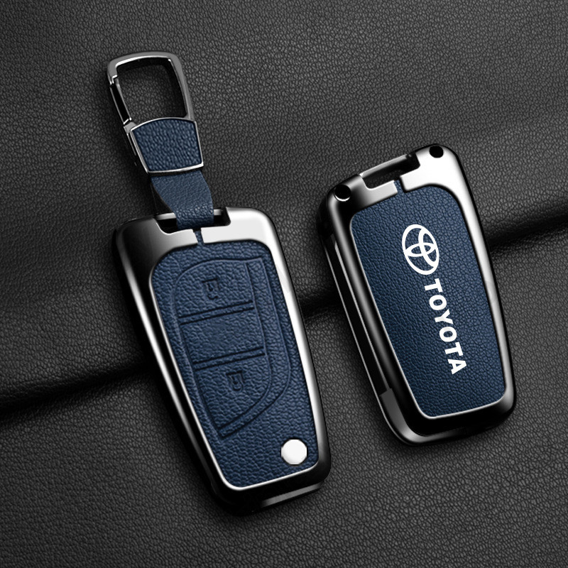Hợp Kim Kẽm Xe Lật Chìa Khóa Bao Da Dê Da Thật Nút Da Bảo Vệ Vỏ ...