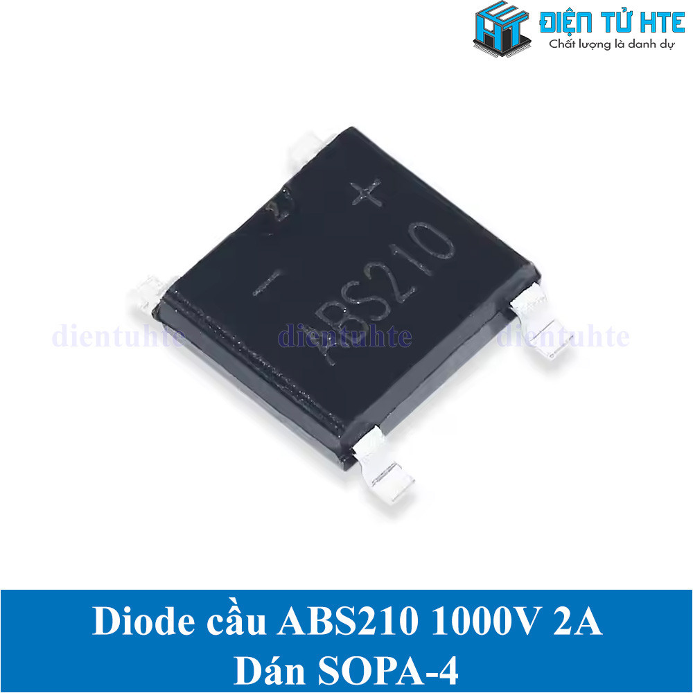 Bộ 10 con Diode cầu ABS210 1000V 2A dán SOPA-4 | Shopee Việt Nam
