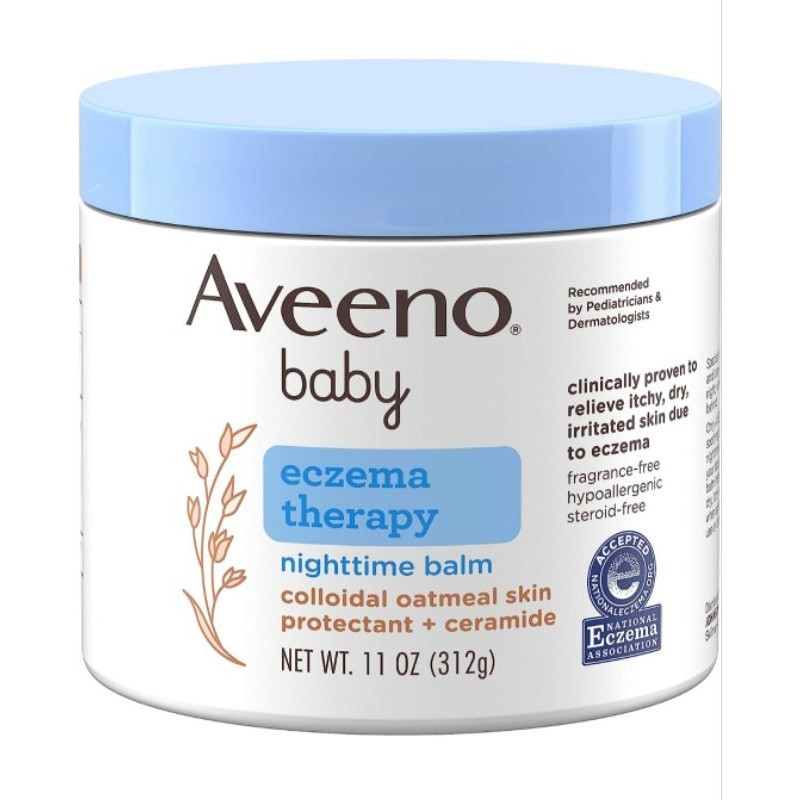 Kem Dưỡng Ẩm Ban Đêm Ngừa Viêm Da Trẻ Em Aveeno Baby Eczema Therapy Nighttime Balm 312g (Mỹ ...