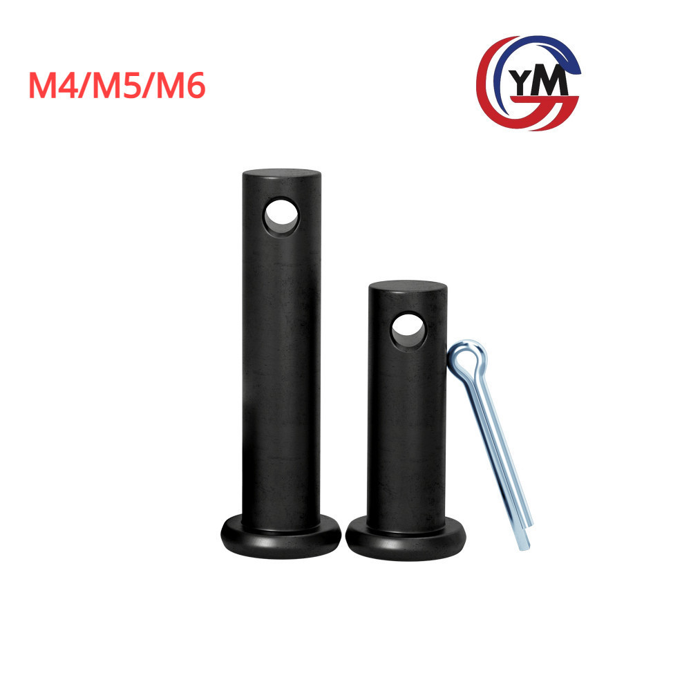 [Ymh1] Trục gài chốt chẻ, chốt định vị bắt chốt chẻ，Chốt chẻ Gb882 với trục chốt lỗ Đầu phẳng ...