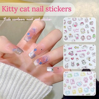 Nail Art Loopy Hello Kitty Nail Sticker 3d Embossed Ba chiều Little ...