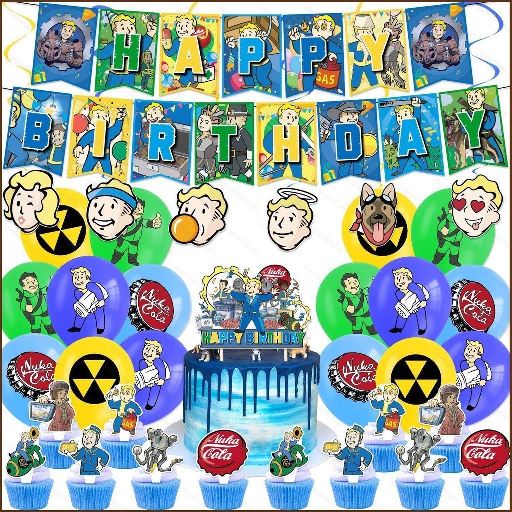 Kira Fallout Vault Boy Theo Chủ Đề Trang Trí Kỷ Niệm Tiệc Vui Vẻ Biểu ...