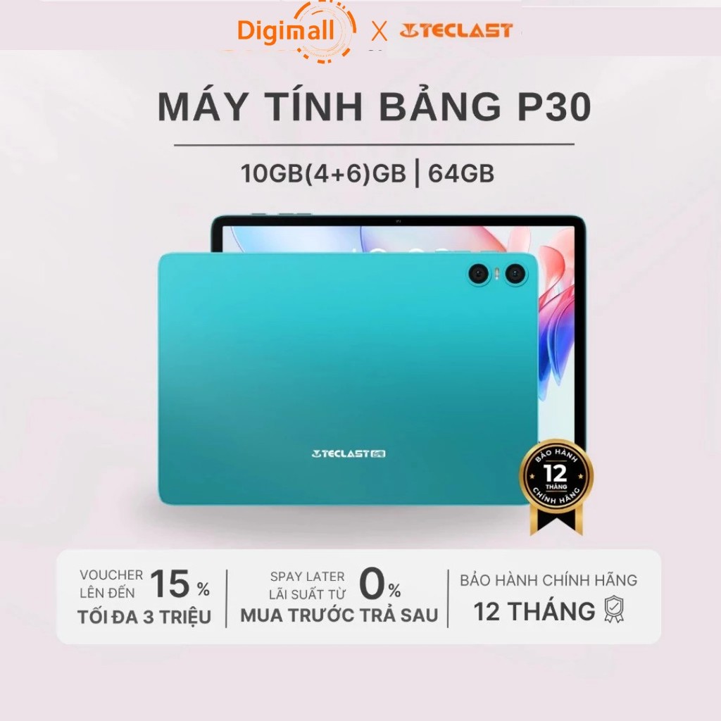 [MỞ BÁN 20.11] Máy Tính Bảng Teclast P30 10GB(4+6)/64GB| HD 11” | 6000mAh | Nano Sim | 2 Loa Kép ...