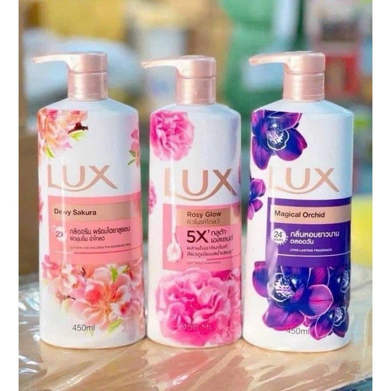 Sữa tắm LUX THÁI LAN chai vòi 450ml - Sữa tắm Lux chai 450ml đủ mùi ...