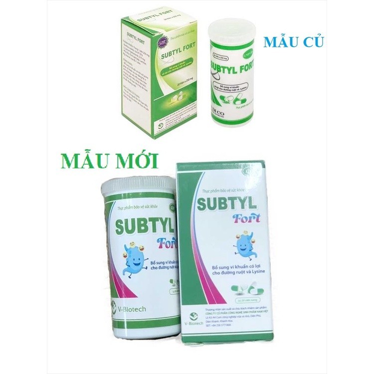 SUBTYL FORT - CẢI THIỆN & CÂN BẰNG HỆ VI SINH ĐƯỜNG RUỘT - BỔ SUNG MEN ...