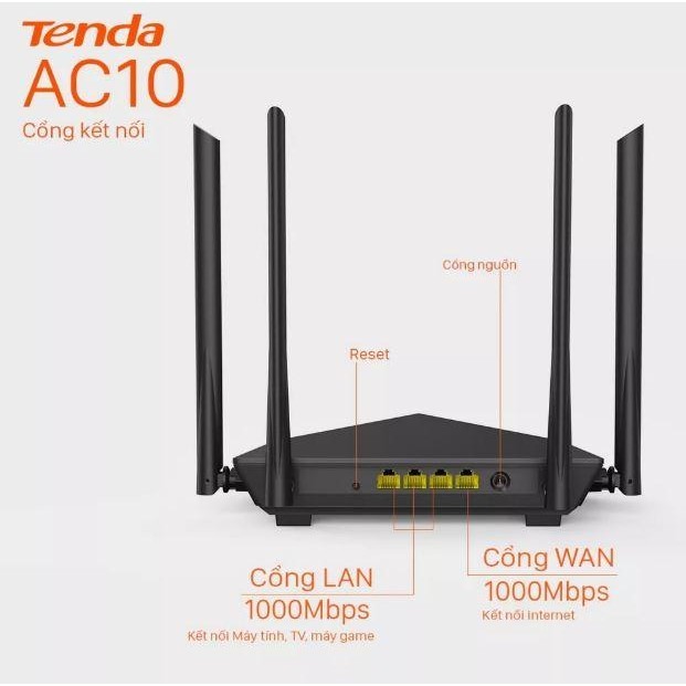 Bộ Phát Wifi Tenda AC10 1200Mbps Chính hãng - Phát Đạt Computer ...