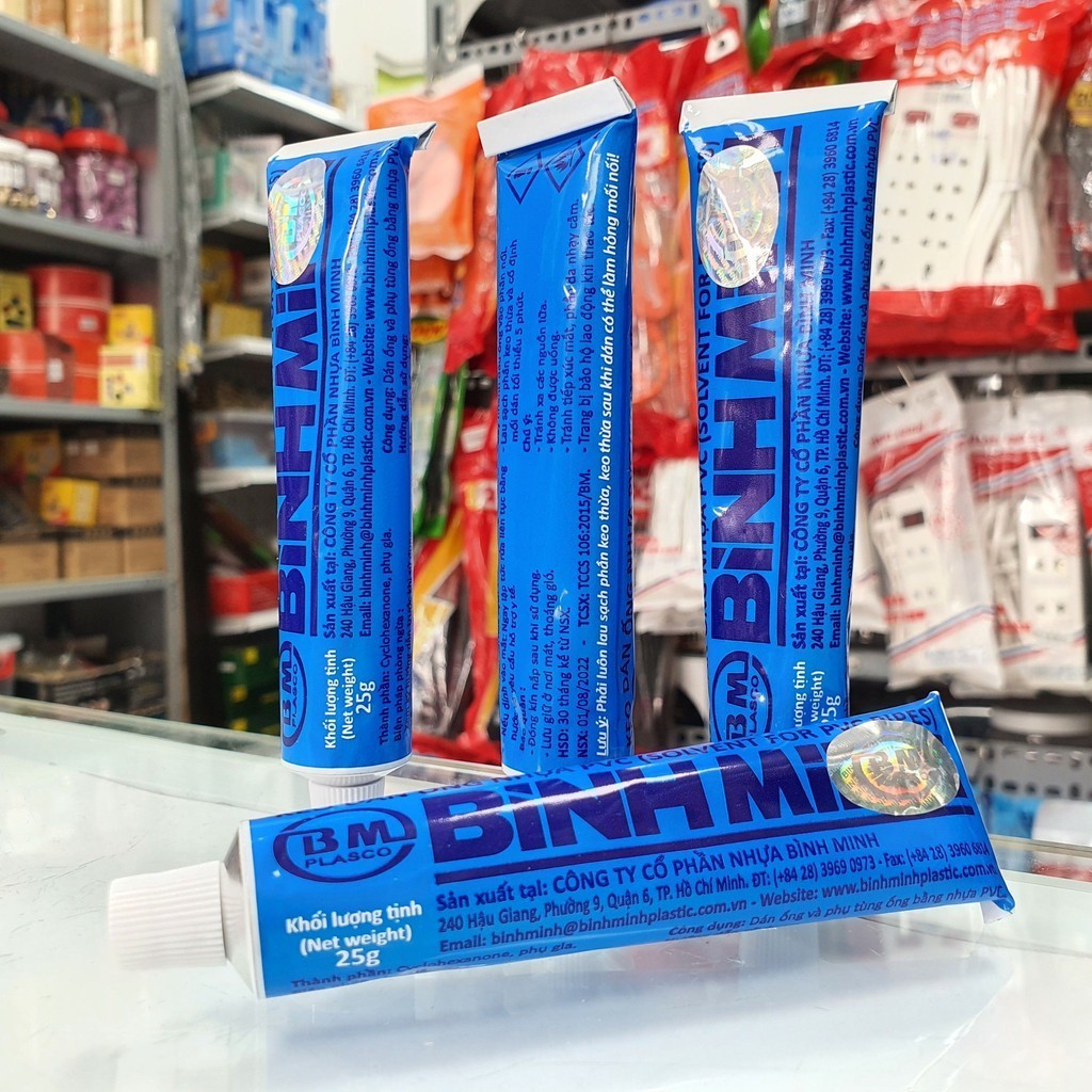 Keo dán ống nước, ống nhựa PVC Bình Minh tuýp 25g | Shopee Việt Nam