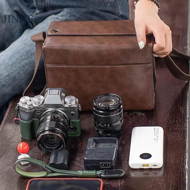Jinhf Retro Túi DSLR Đeo Ngang Túi Máy Ảnh Cho Fuji XT5 Sony A7C2 Canon R50 HOT | Shopee Việt Nam