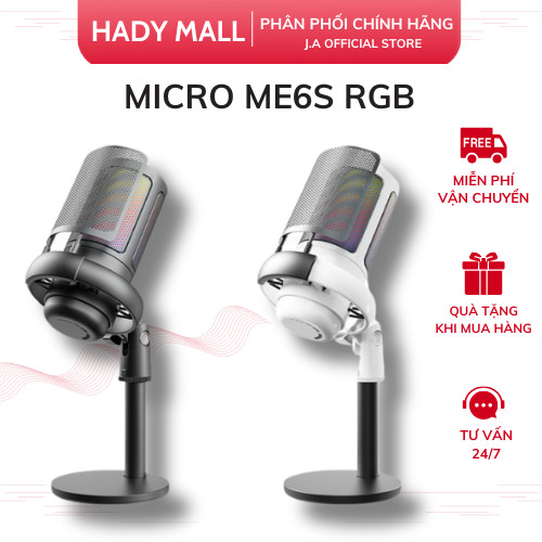 Micro Thu Âm Để Bang ME6S, Mic Livestream Có Màng Lọc Tạp Âm, Sử Dụng Cho PC-Laptop-Điện thoại ...