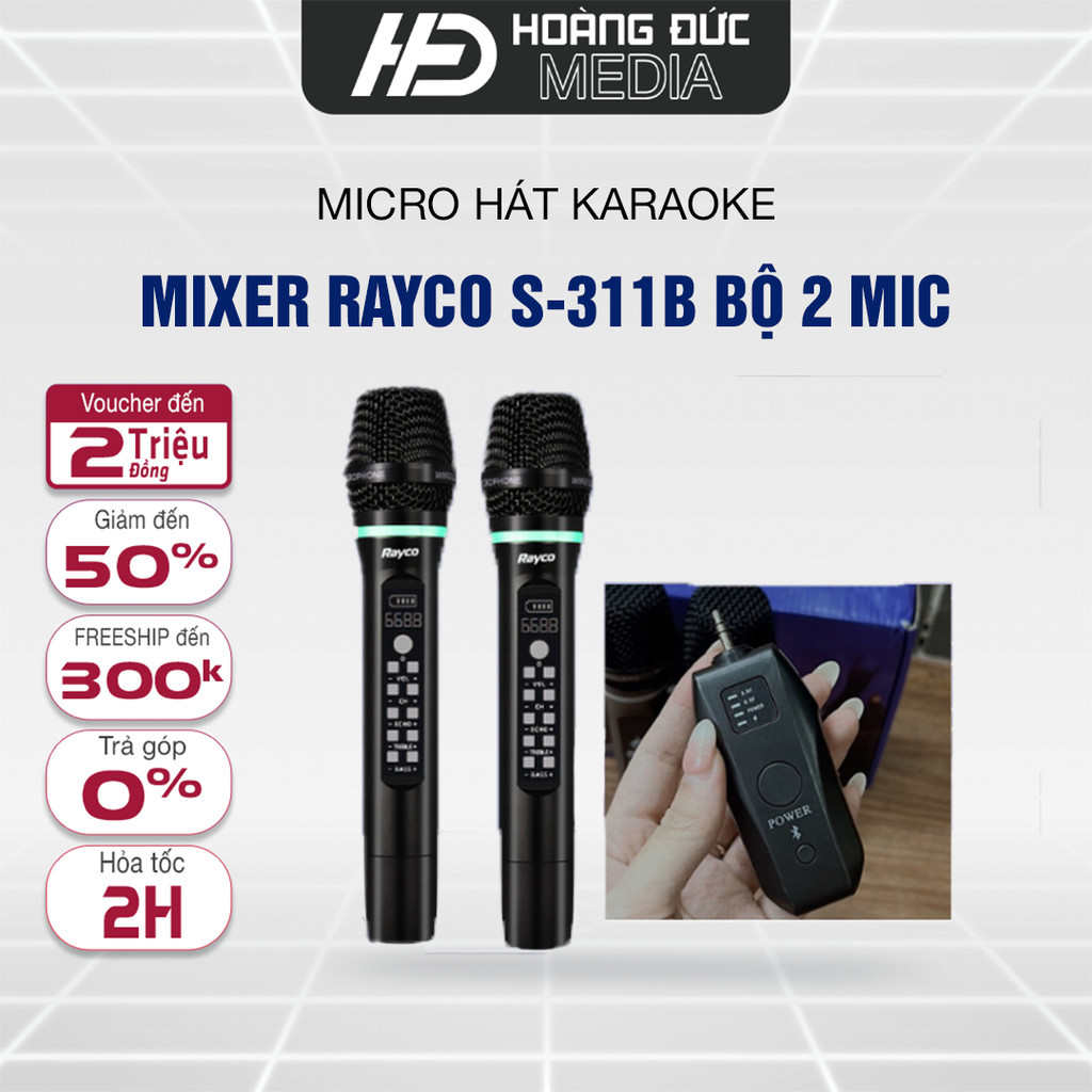 Micro Không Dây Mixer 2 Micro Rayco S-311B Plus Dùng Cho Tất Cả Các ...