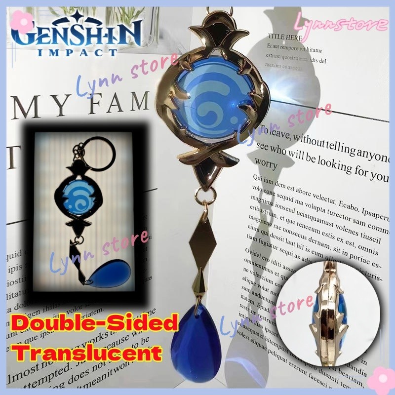 Genshin Impact 1: 1 Hai Mặt FURINA VISION Móc Khóa Fontaine FOCALORS ...