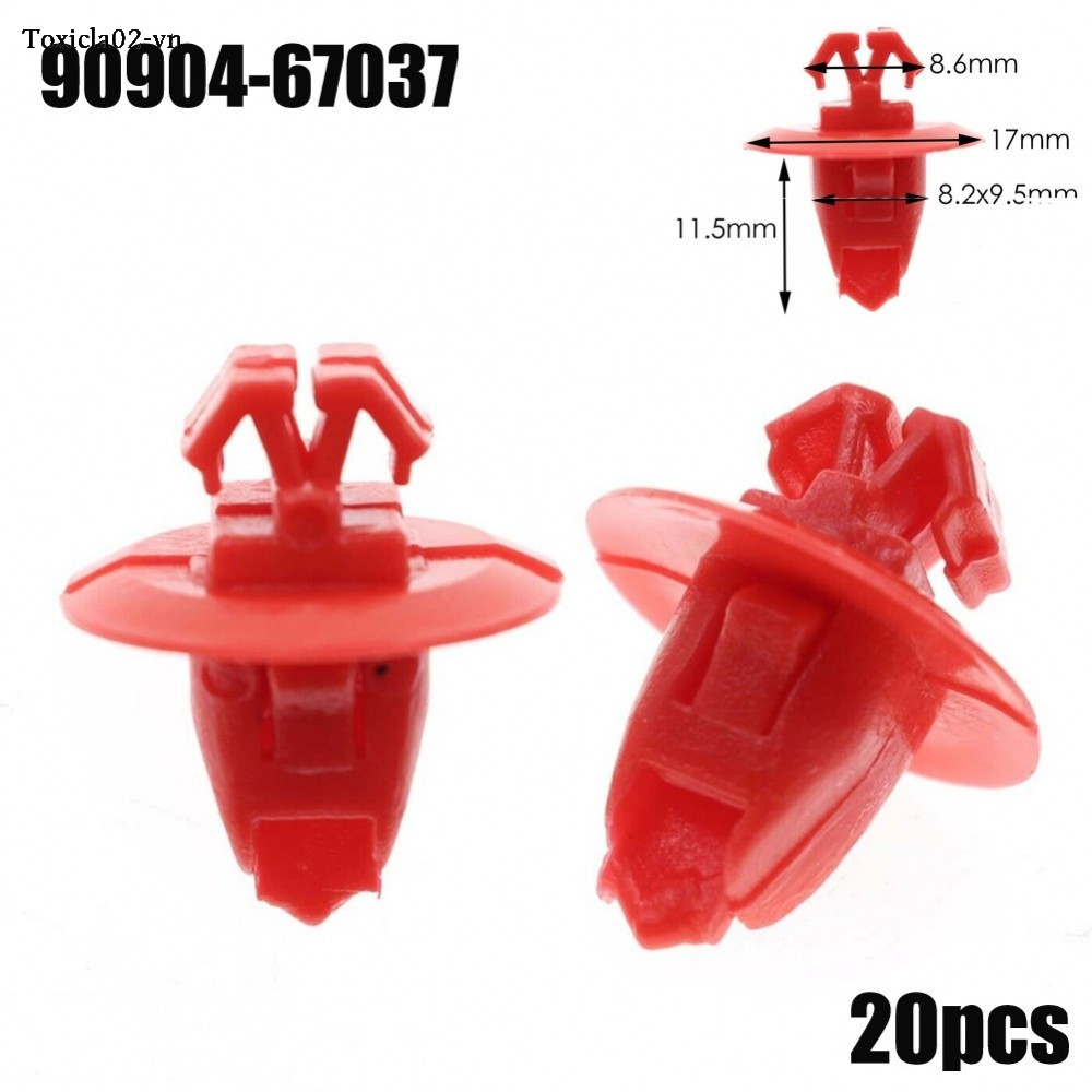 20* Fender Flare Moulding Retainer Clips 90904-67037 For Toyota Land ...