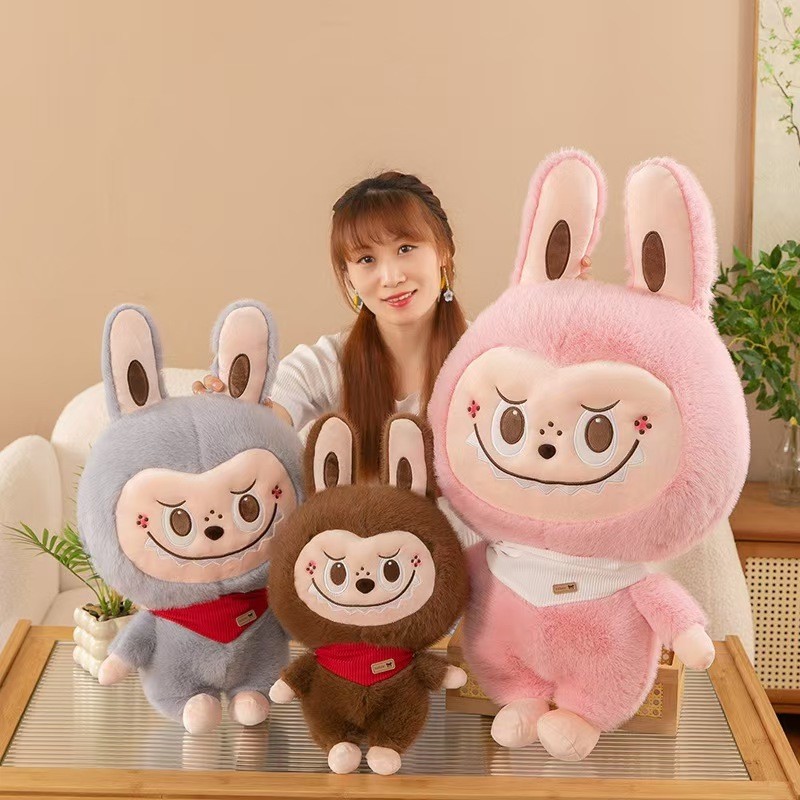 [Same Day Delivery]Hot-Selling Labubu Plush Toy Scarf Version Labubu ...