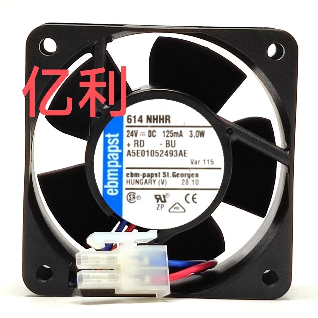 Quạt biến tần ebmpapst 614NHHR 24V 125mA 3.0 W 6CM 6025 chính hãng ...