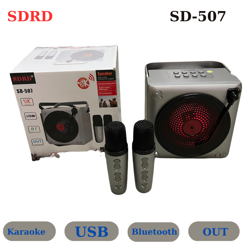 Loa Karaoke Bluetooth SDRD SD-507 ( kèm 2 micro ) | Shopee Việt Nam