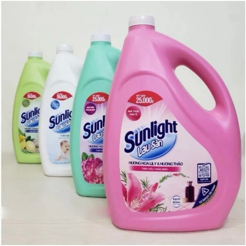 Nước Lau Sàn Sunlight 3,6Kg Can Xanh/Trắng/Hồng/Quế ( Mẫu Mới ...