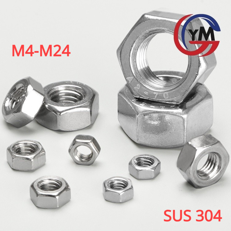 [Ymh1] Đai Ốc, Tán Dẹp, Tán Ecu Inox 304 Dùng Cho Bulong M4-M24 Loại Tốt | Shopee Việt Nam