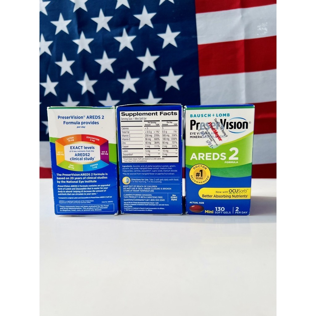 Viên Bổ mắt PreserVision Areds 2 Formula 130 viên Mỹ | Shopee Việt Nam