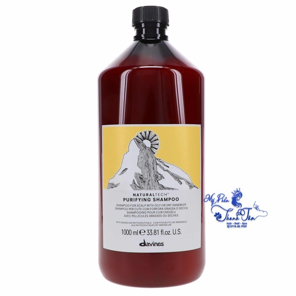 Dầu gội chống và hạn chế gàu Davines Purifying Shampoo 1000ml [ New ] | Shopee Việt Nam
