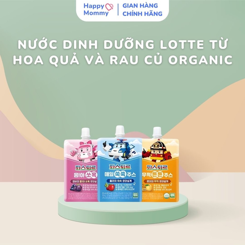 Nước Dinh Dưỡng Lotte Từ Hoa Quả Và Rau Củ Organic | Shopee Việt Nam