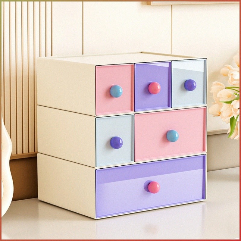Desktop Organizer Easy to Access Organize Cleaning Utensils Smooth Pull ...
