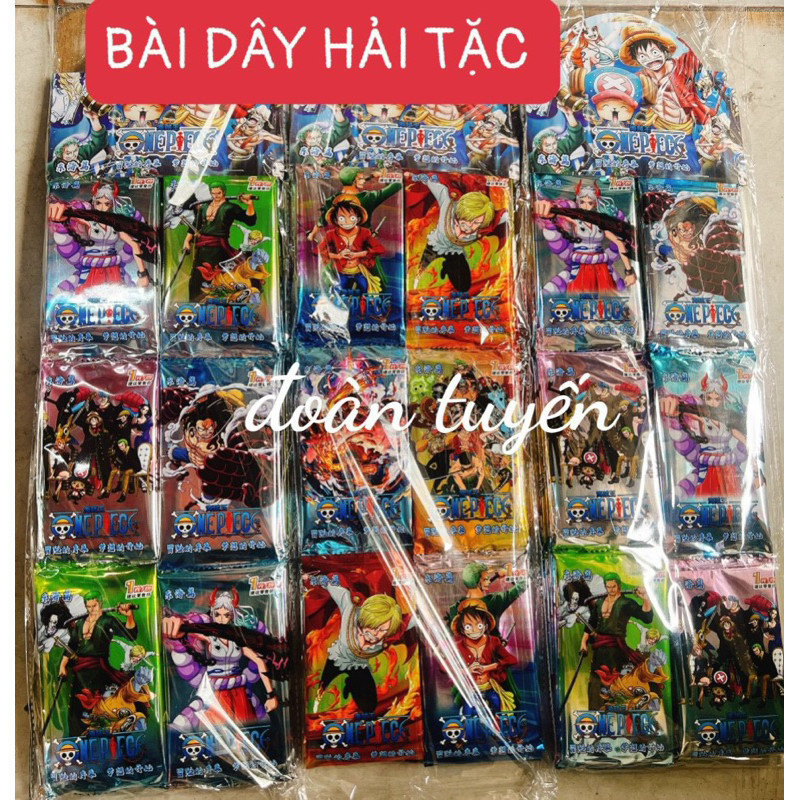 Dây 36 túi thẻ bài one Piece thẻ bài hải tặc ( 36 gói x5 thẻ +1 thẻ Vip ...
