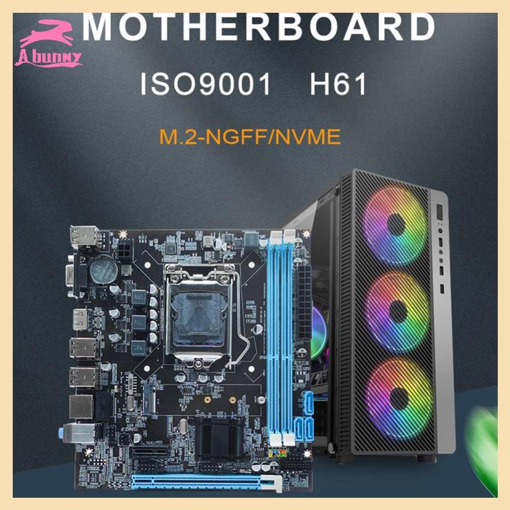 [Abunny.vn] Bo mạch chủ H61 16GB Micro-ATX Máy tính để bàn MainBoard ...