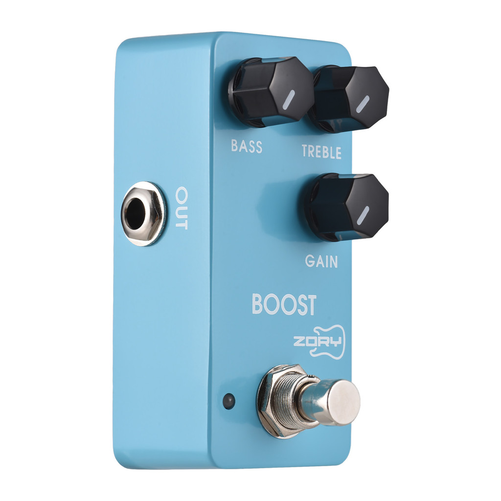 Zory Guitar Boost Effects Pedal BASS / TREBLE / GAIN 2 băng tần EQ Control DC 9V 6.35mm Giao ...