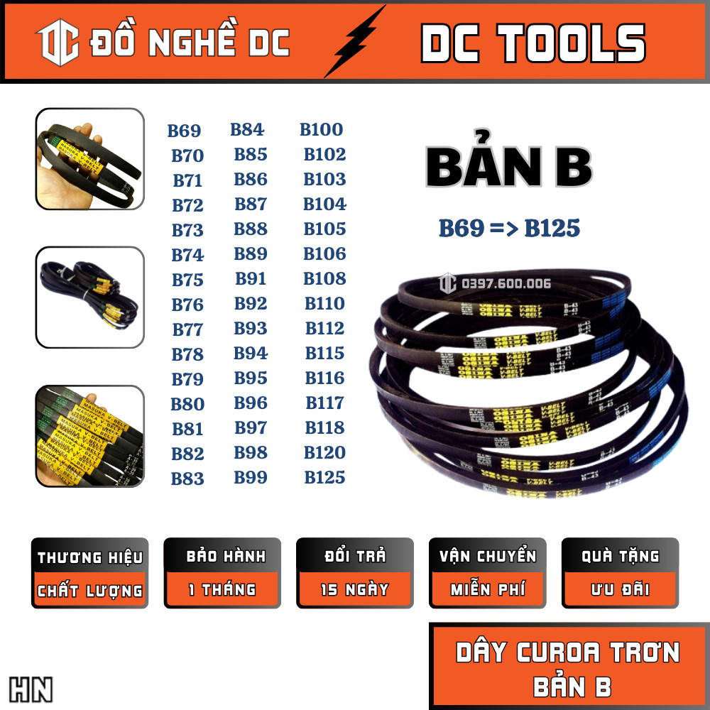Dây Curoa (Cô Loa) Đai Thang Bản B Thái Lan Hàng Đẹp, Chính Hãng Masuka Từ B69 đến B125 khả năng ...
