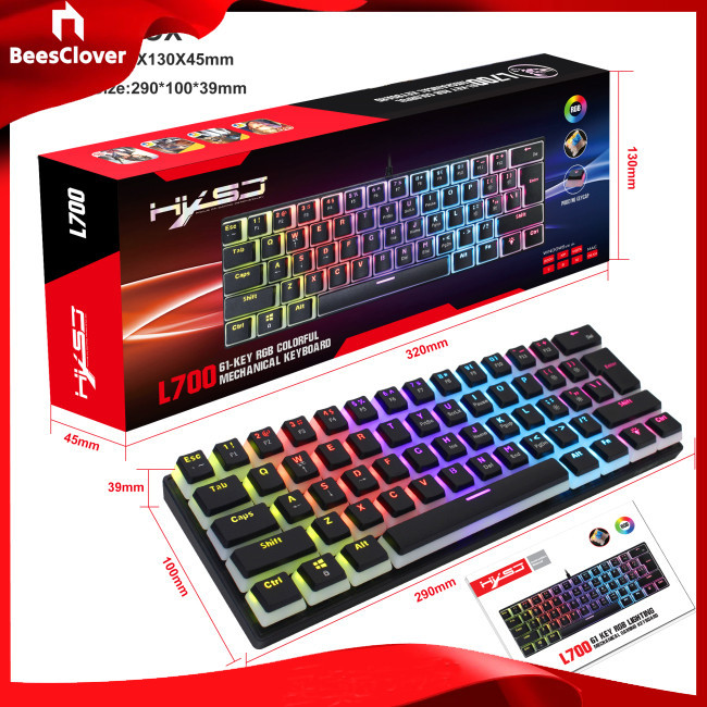 Beesclover L700 61 Phím Bàn Phím Cơ Chơi Game 12 Chế Độ Chiếu Sáng Usb ...