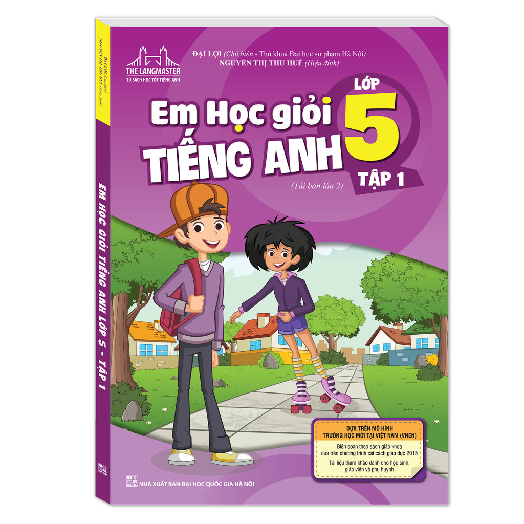 sách - The Langmaster - Em học giỏi tiếng Anh lớp 5- tập 1 (Tái bản 02 ...