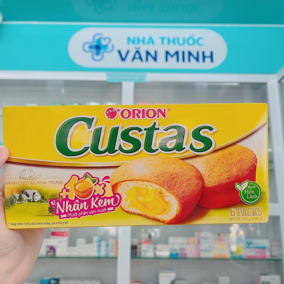 Bánh Custas Kem Trứng Hộp 141g (6 cái) | Shopee Việt Nam