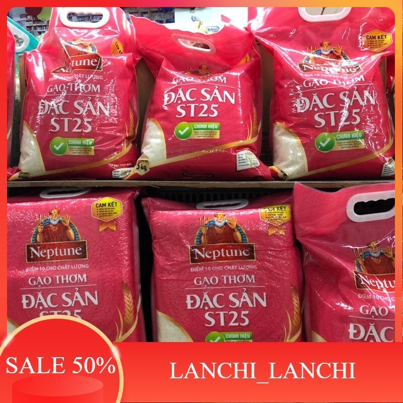 Gạo thơm ST25 Neptune 5kg - Siêu Thị Lan Chi | Shopee Việt Nam