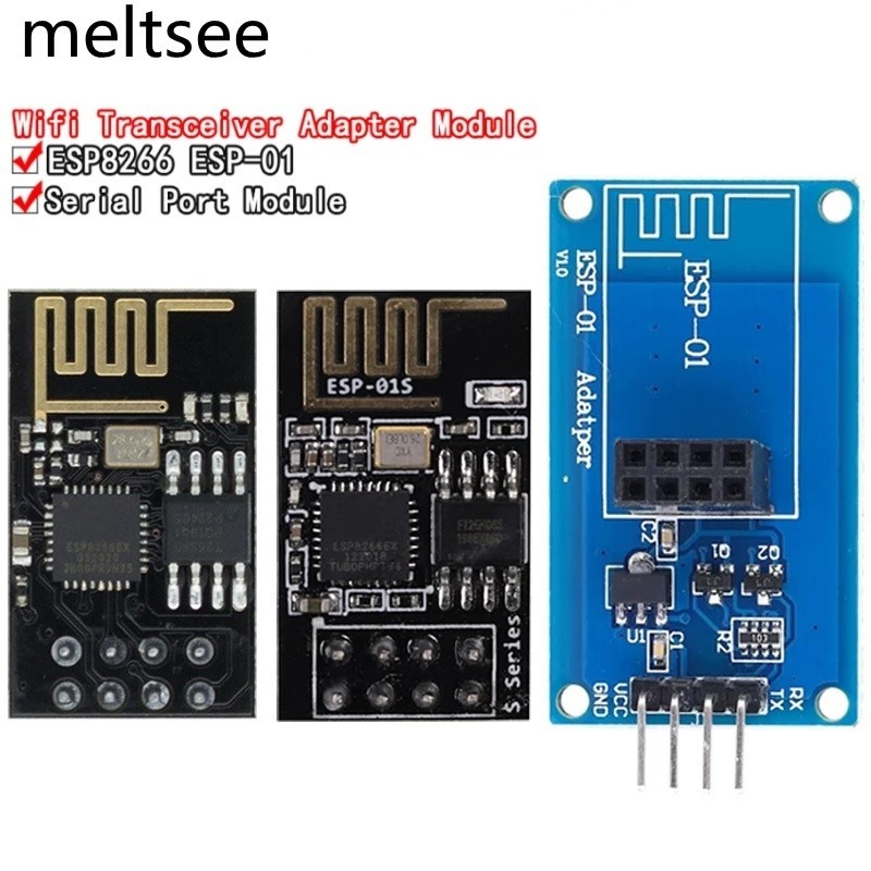 Esp8266 ESP-01 ESP-01S Mô-đun chuyển đổi không dây WiFi nối tiếp 3.3V 5V Esp01 ESP01S Bộ chuyển ...