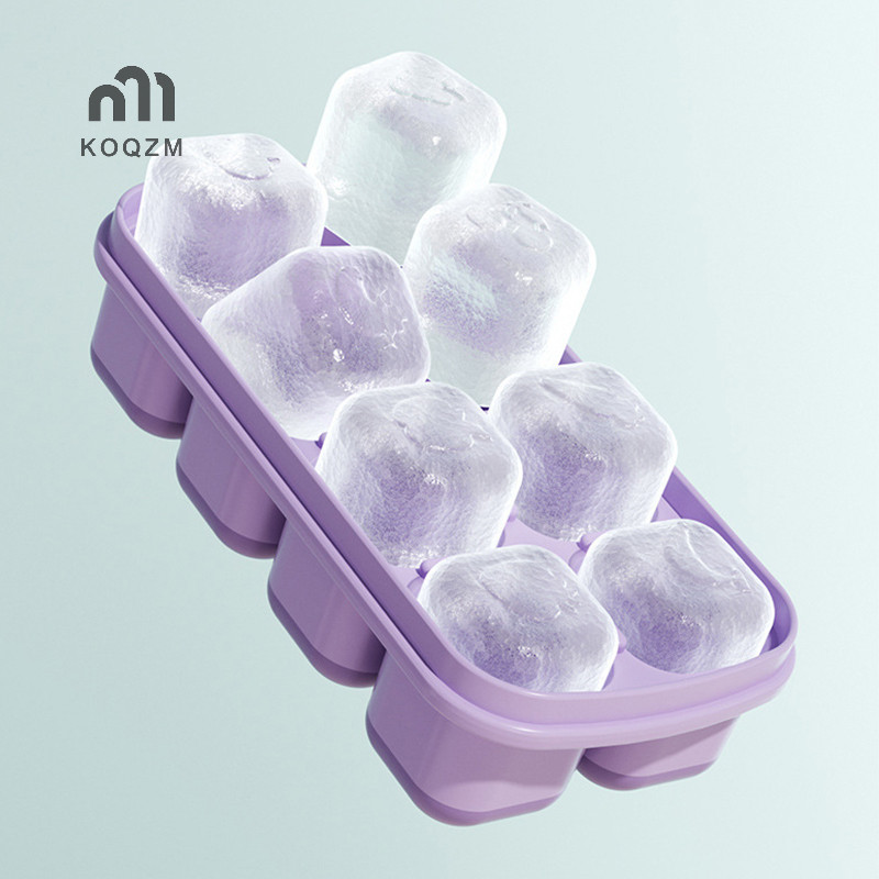 [Koqzm] 8 Lưới Máy Làm Đá Viên Silicon Khuôn Làm Đá Có Nắp DIY Khay Đá ...