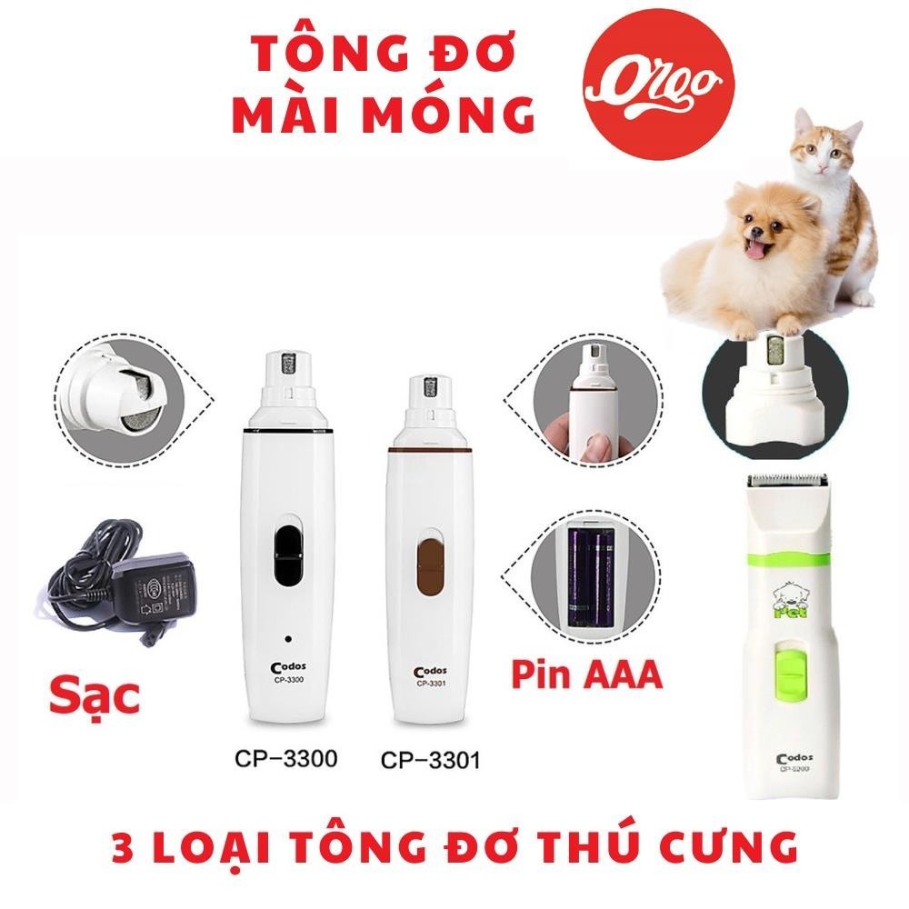 Orgo- (BH 6 tháng) Máy mài móng chó mèo spa (3 loại) codos CP- 3301 CP ...