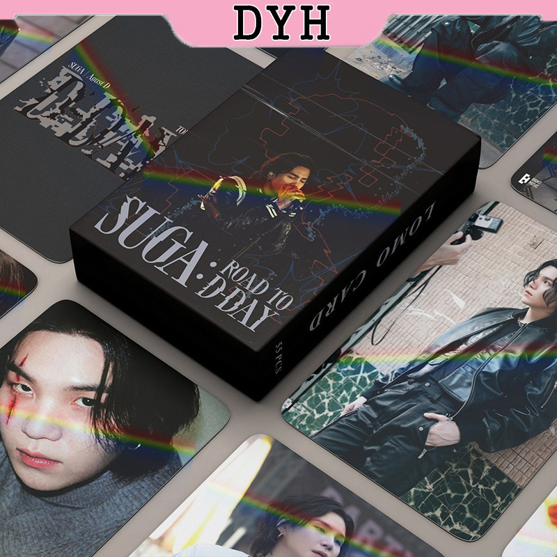 55 Cái / hộp BTS SUGA Laser Card Agust D Album Photocard KPOP LOMO Card ...