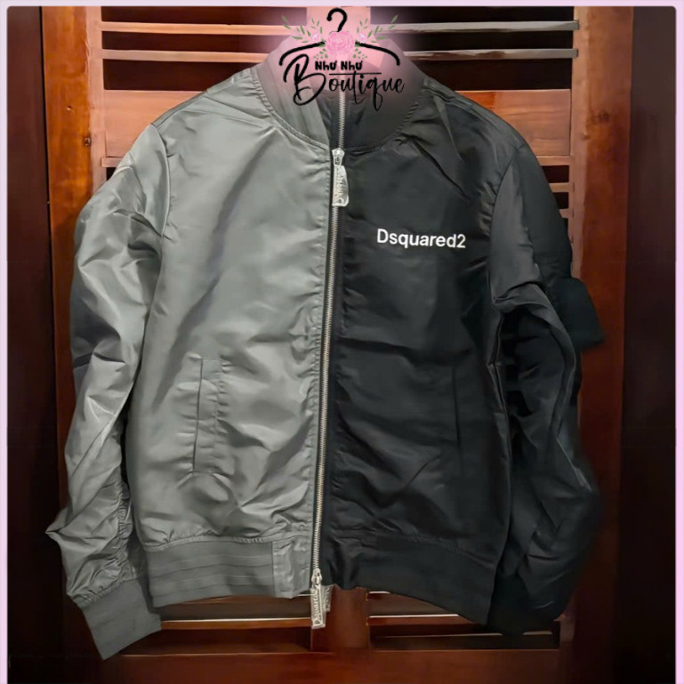 (HOT)- Áo Bomber DSQ 2 Màu 2 Mảnh Hottrend Áo Gió Dù 2 Lớp Dày Dặn Dáng Rộng Nam Nữ Boutique749 ...