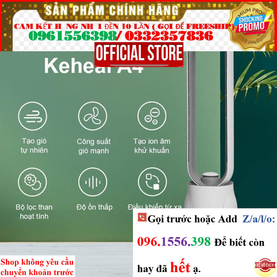 Kho Quạt không cánh Xiaomi Keheal A4 PRO | Shopee Việt Nam