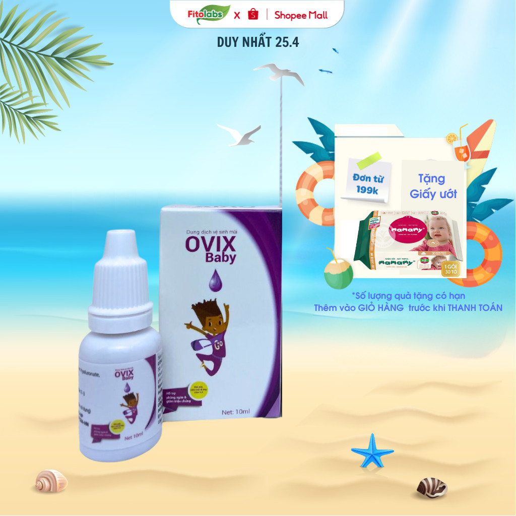 Nhỏ Mũi Cho Bé Ovix Baby Giúp Vệ Sinh Mũi, Dưỡng Ẩm Tự Nhiên, Giảm Viêm ...