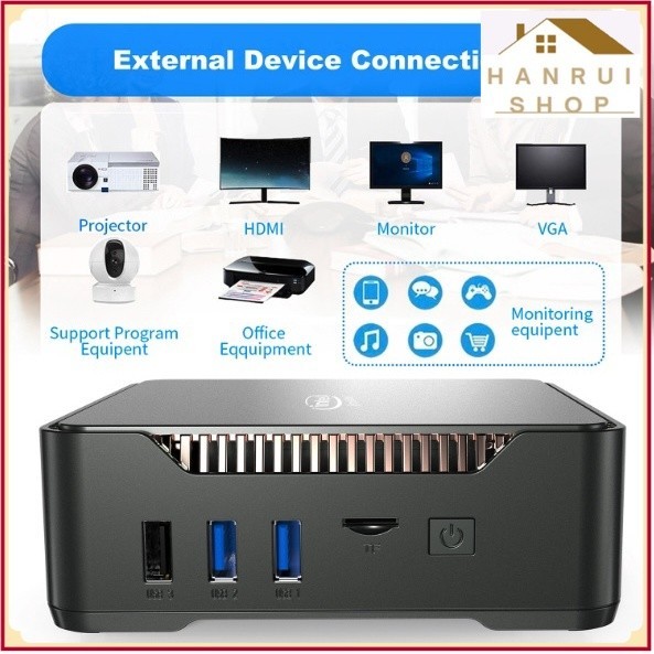 Máy tính mini PC BOX Mini Dual HDMI Intel® Gemini Lake J4125 Ram8G ...