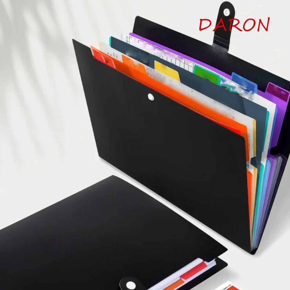 Túi đựng thư mục tập tin DARON A4, 7 túi chèn màu Bộ sắp xếp tập tin ...